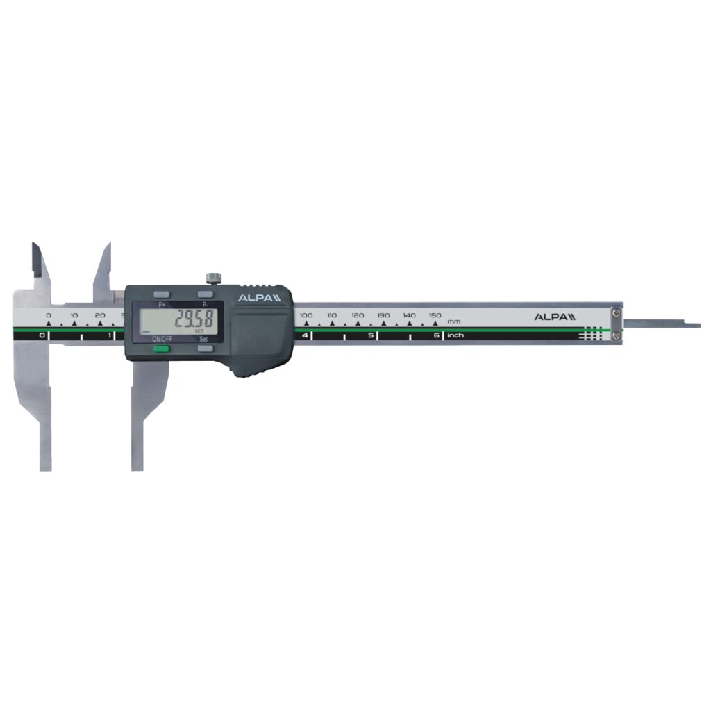 Digital slide caliper with interchangeable tips ALPA AA176