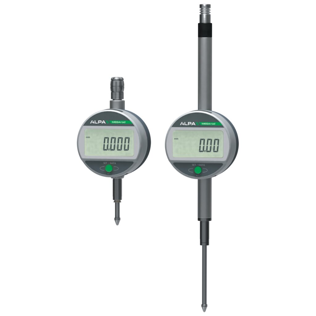 Centesimal and millesimal digital dial gauge