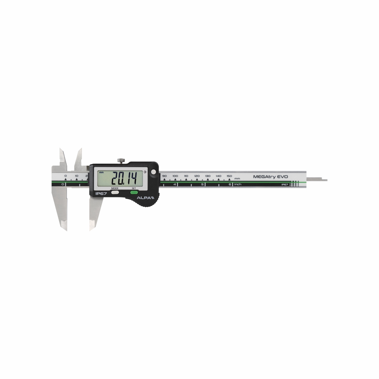 Digital slide caliper IP67 with preset ALPA MEGATRY EVO AA014